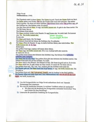 Schlittenfahren: Eine coole Kurzgeschichte von Helga Novak (Deutsch ...