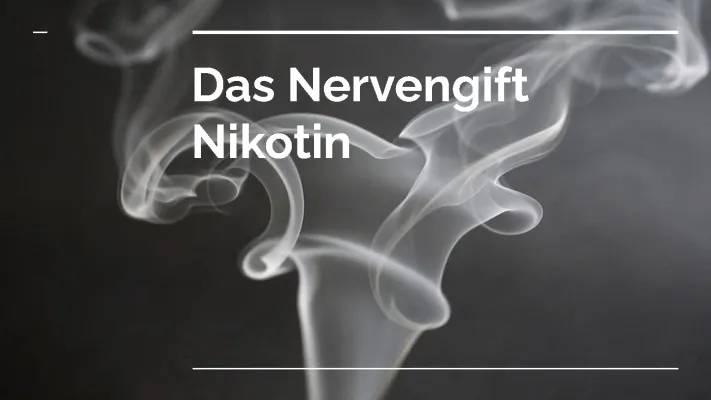 Nikotin Referat: Wirkung und Folgen von Rauchen (PowerPoint) (Chemie) als PDF - Knowunity