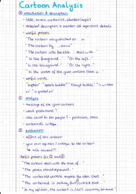 Cartoon Analysis Examples and Tips for English (Englisch) als PDF ...