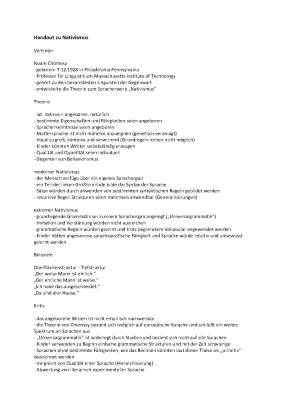 Einfach erklärt: Nativismus einfach erklärt: Chomsky, Spracherwerb und ...