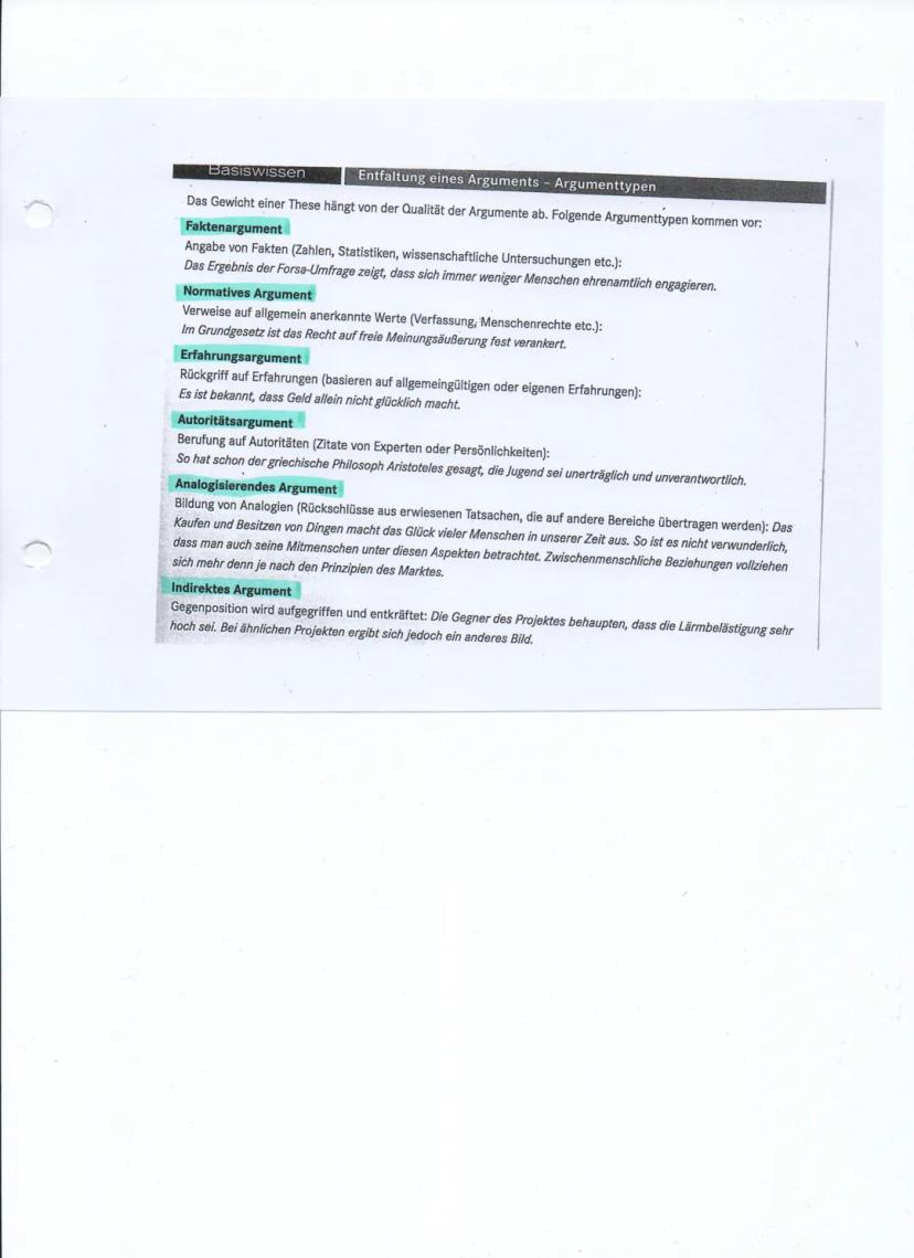 Argumenttypen - Übersicht und Beispiele für eine effektive ...