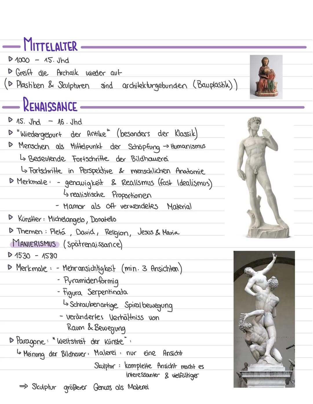 Einfach erklärt: Skulptur und Plastik: Kunst Analyse Beispiele und ...