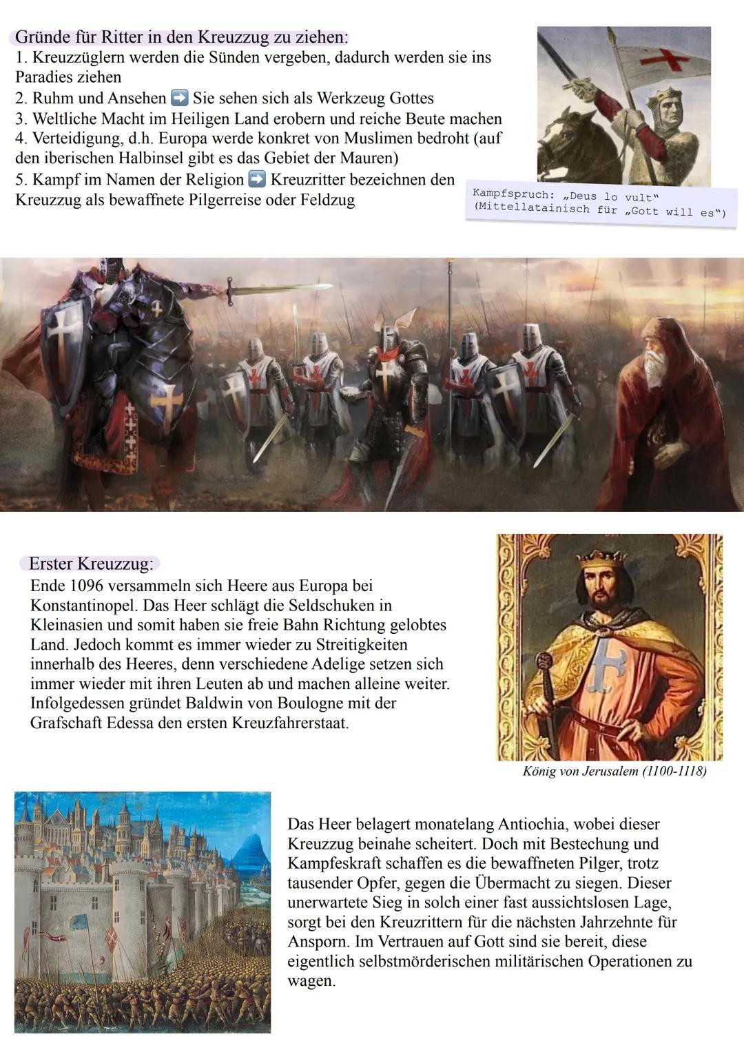 Der Erster Kreuzzug: Zusammenfassung, Verlauf und alles Wichtige ...