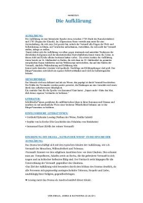 Lessings Aufklärung: Fabeln, Beispiele und Interpretation (Deutsch ...