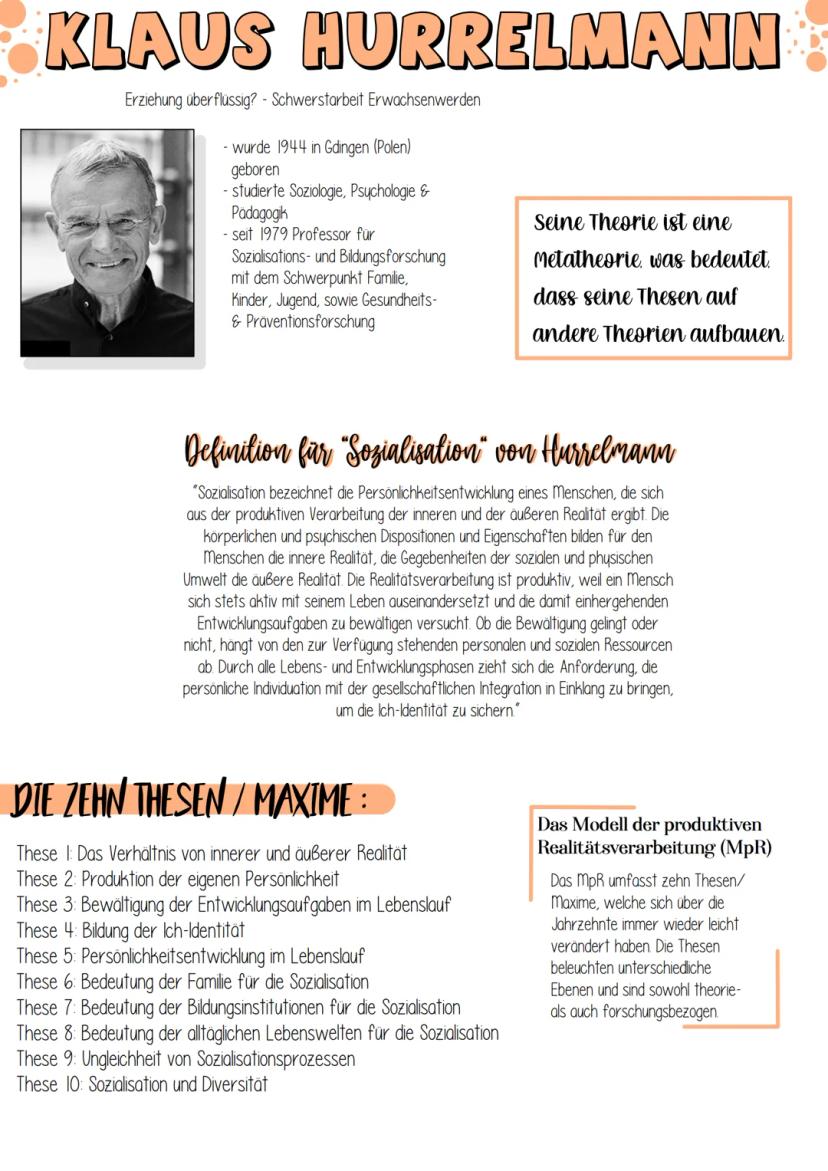 Hurrelmann Theorie einfach erklärt: Entwicklungsaufgaben, 10 Maxime ...