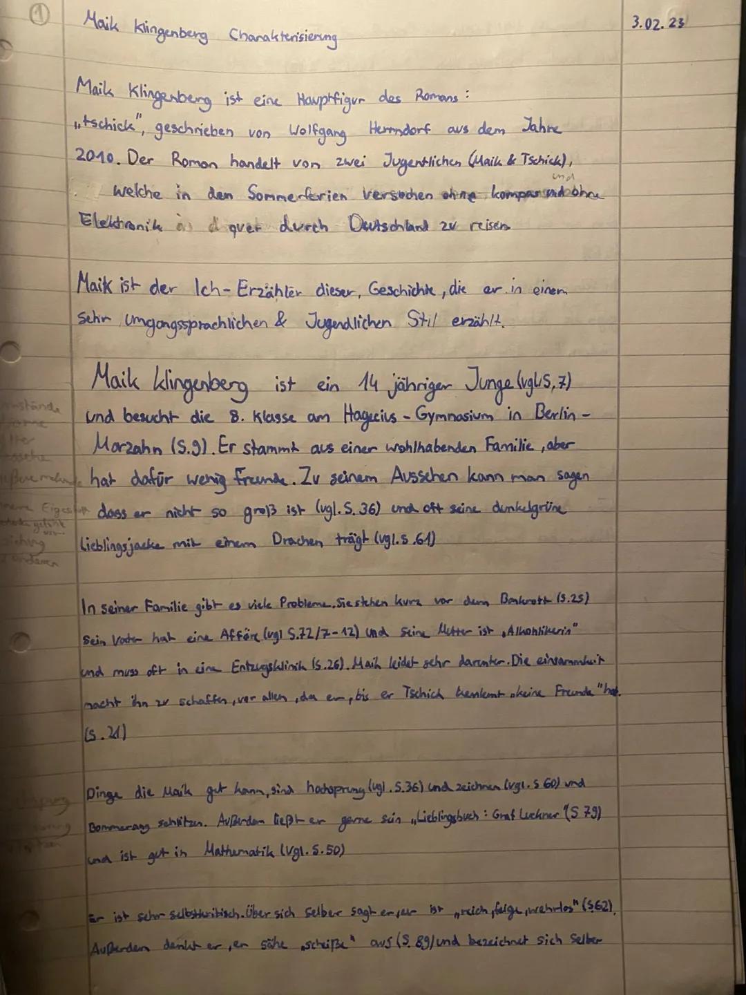 Einfach erklärt: Charakterisierung von Tschick und Maik Klingenberg ...