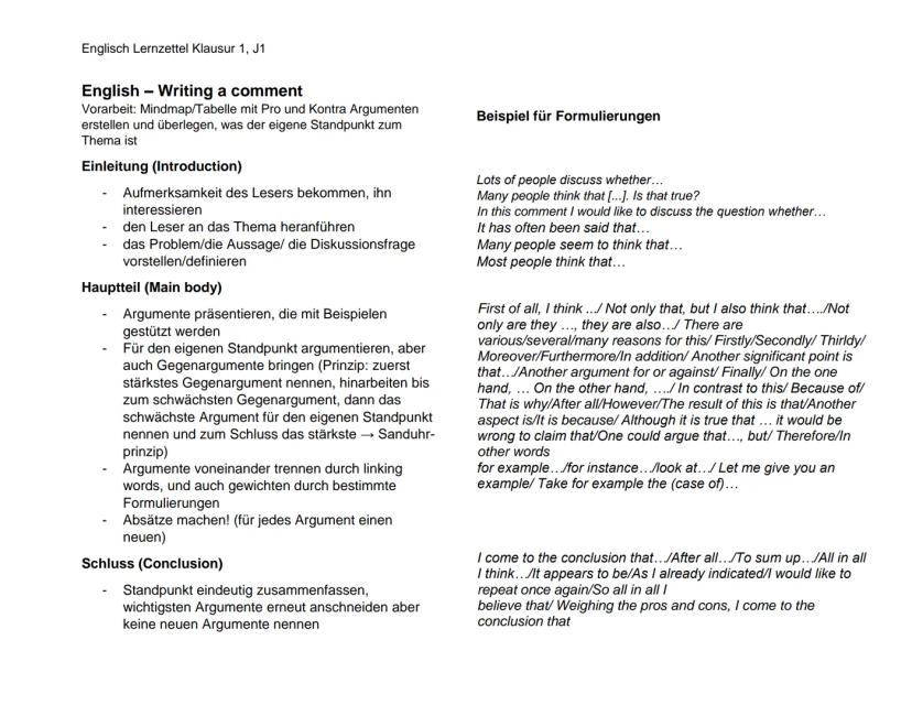 Einfach erklärt: Englische Kommentare schreiben: Einfach erklärt mit ...