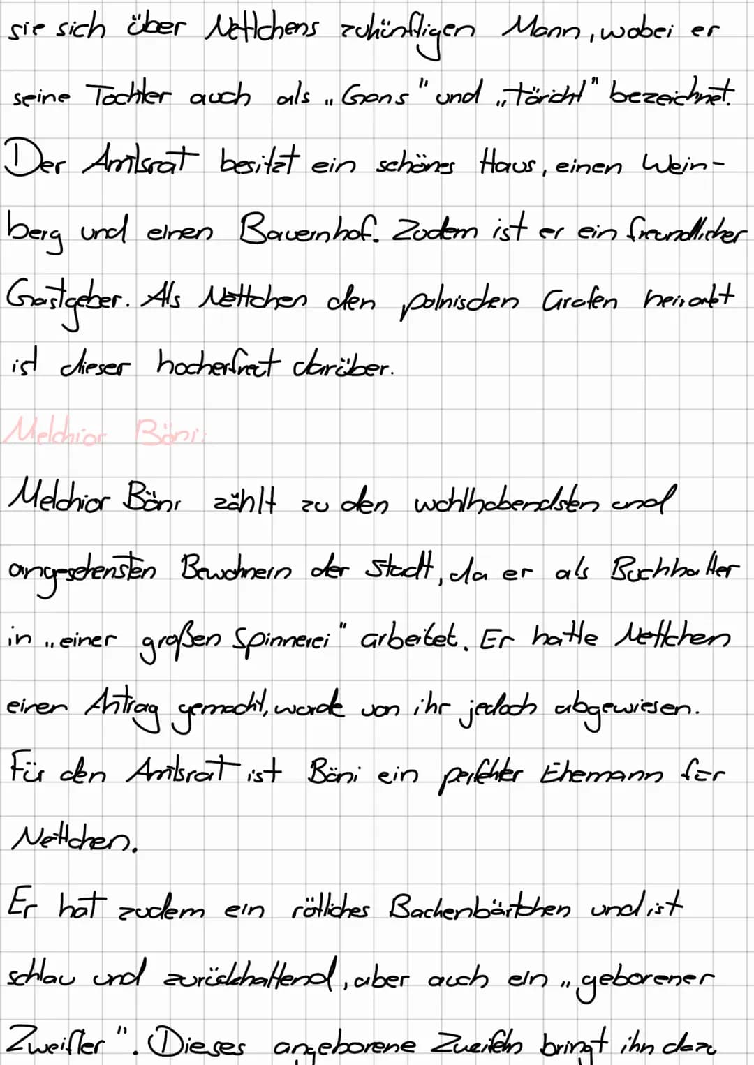 Kleider machen Leute: Charakterisierung von Nettchen, Wenzel und Böhni ...