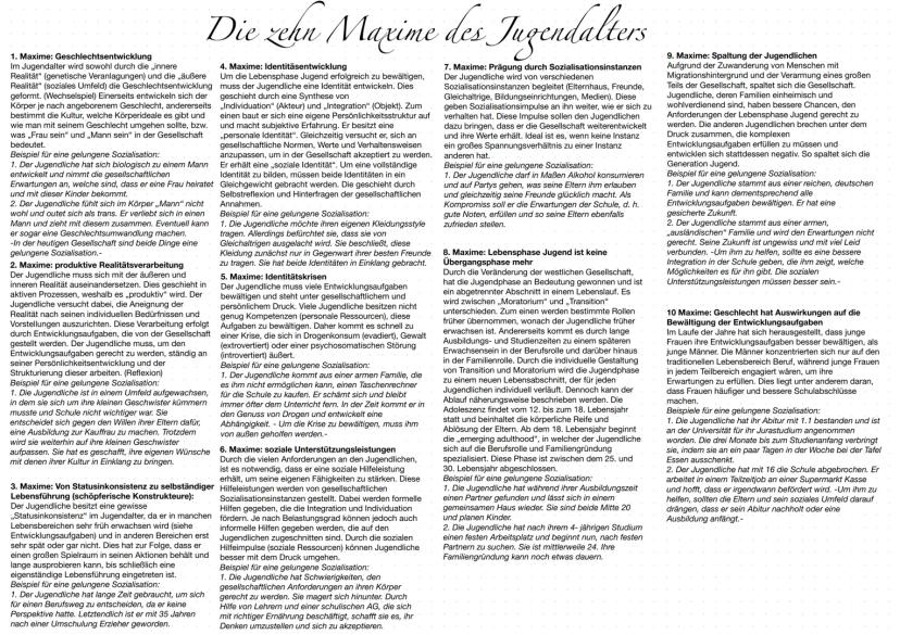 Einfach erklärt: 10 Maxime Hurrelmann - Zusammenfassung + Einfach ...