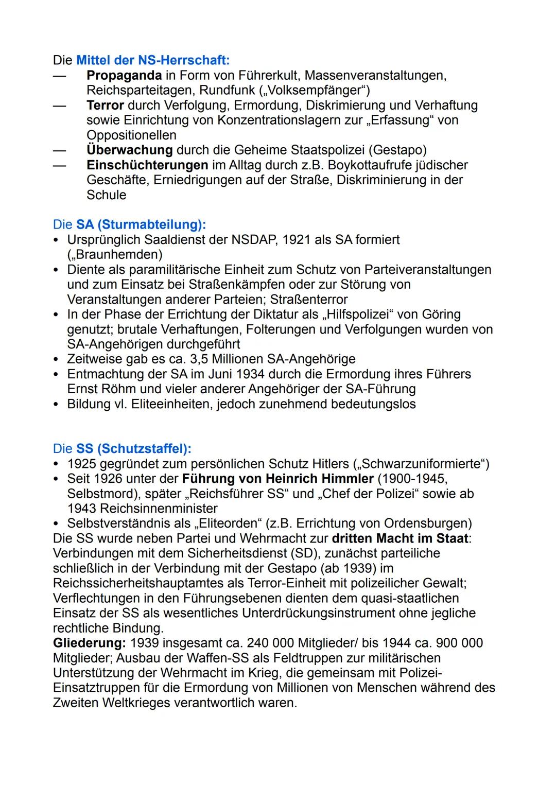 Einfach erklärt: Zeitstrahl Nationalsozialismus: Wichtige Ereignisse von 1933 bis 1945 ...